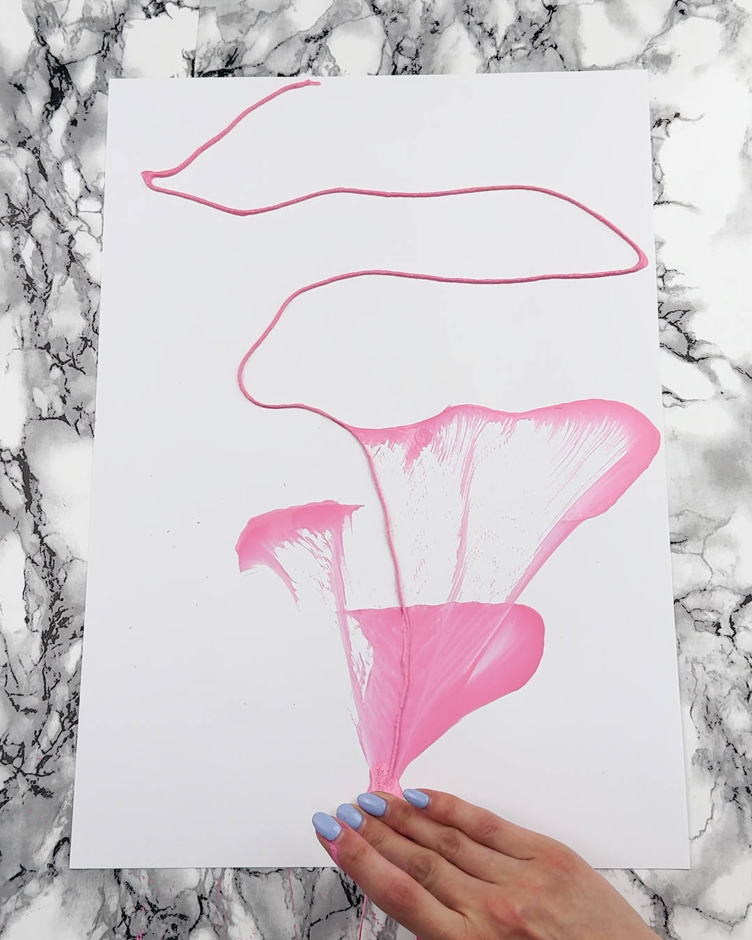 Técnica de pintura con hilo genial para un arte asombroso 🌟🌷