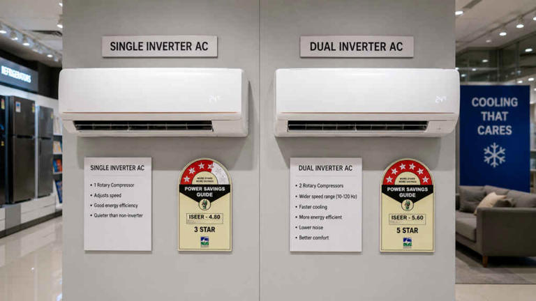 Dual inverter vs single inverter AC: Key differences explained