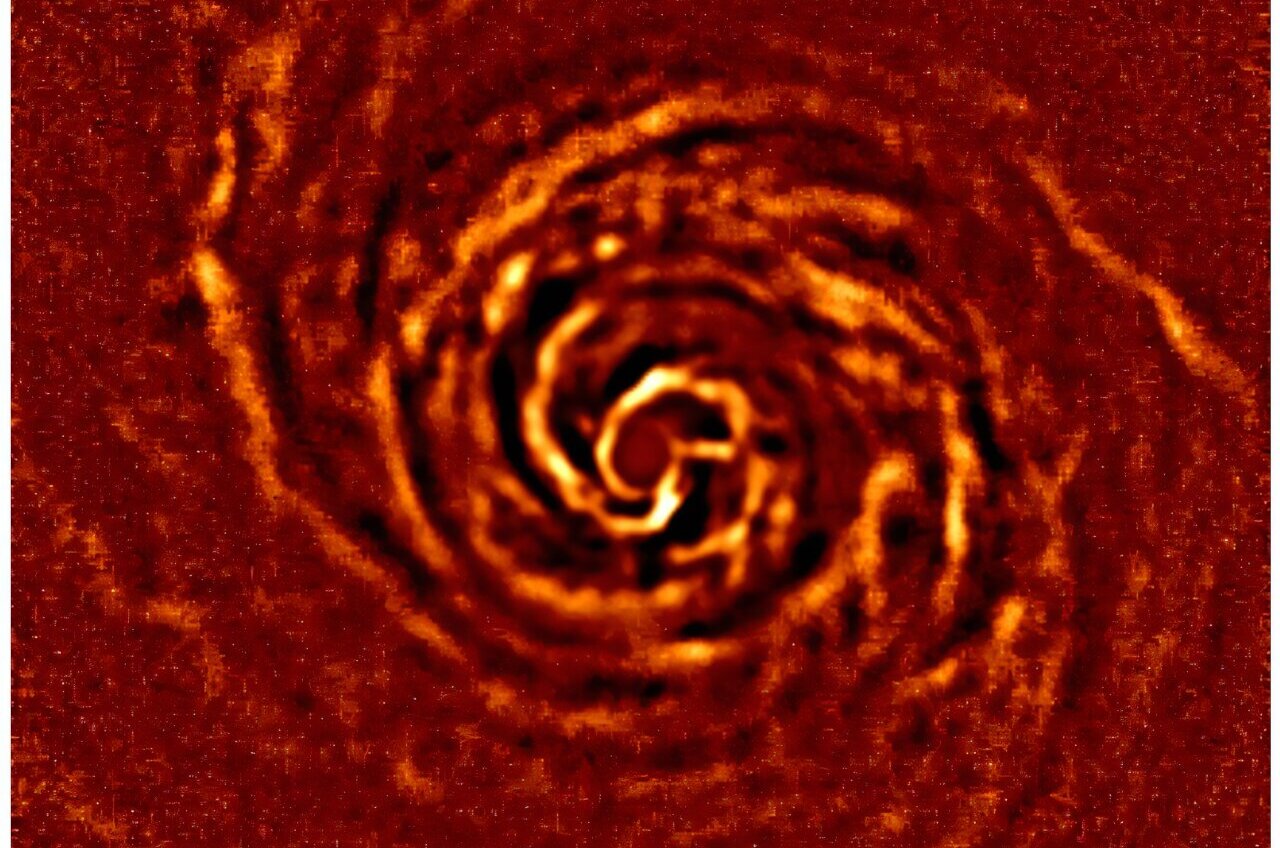 First direct view tracks planet-forming disk spinning around AB Aurigae