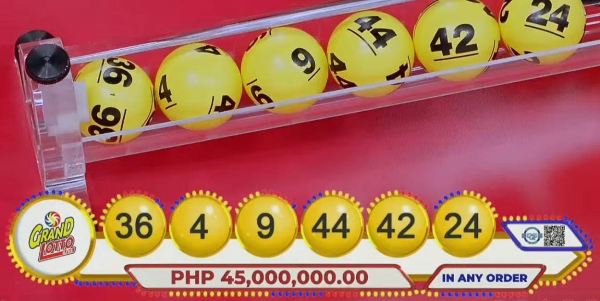 No winners in Grand Lotto, Mega Lotto 6/45 draws for June 1