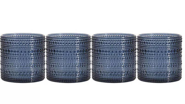 Elevate your home bar with this affordable textured rock glass set from ...