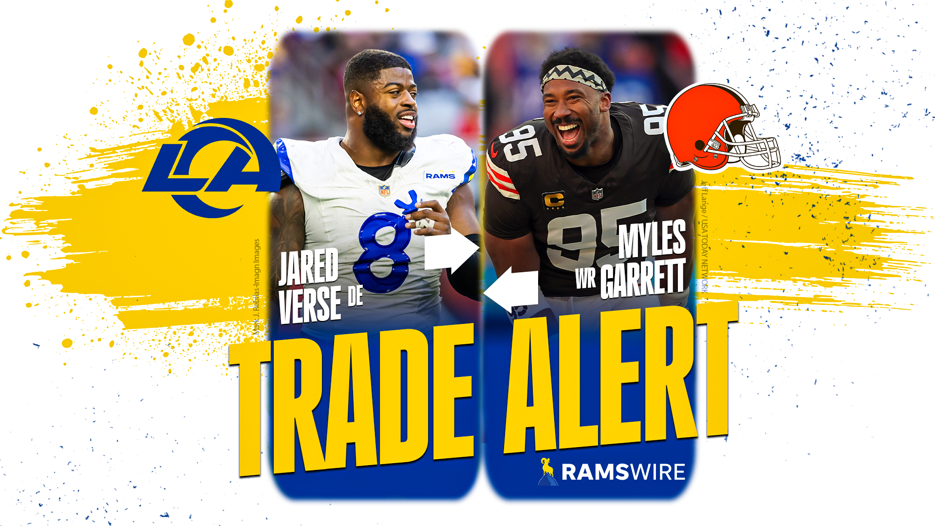 Full terms of Myles Garrett trade: Rams gave up 3 draft picks and Verse