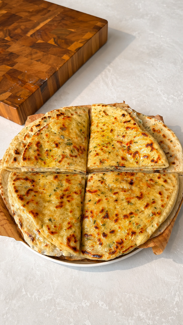 This potato flatbread is crispy on the outside and soft inside