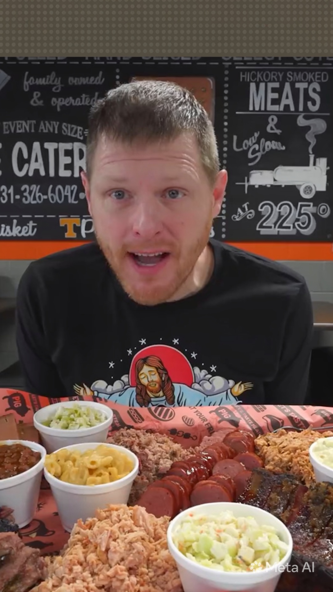 Taking on the Hungry Man BBQ challenge