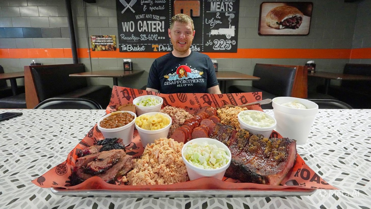 I tried to take down this "Hungry Man" BBQ challenge in Tennessee