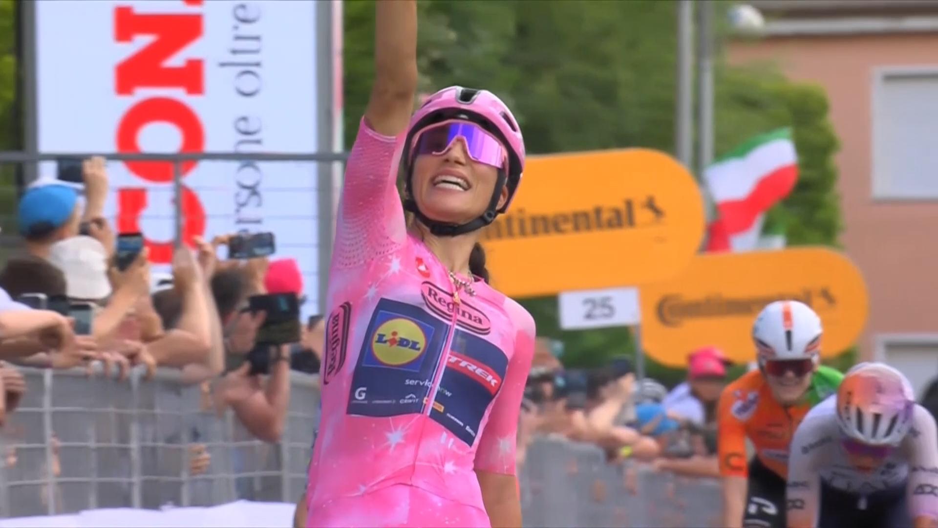 Balsamo makes it three stage wins in a row to increase women's Giro lead