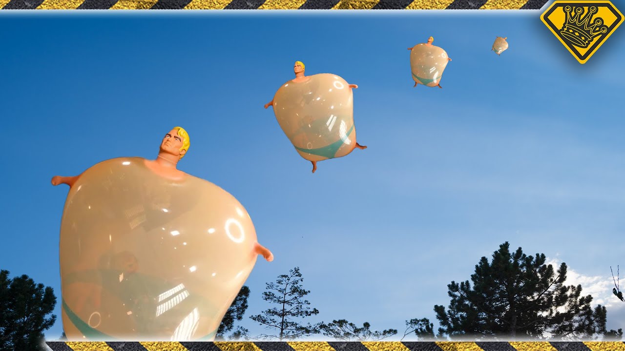 Can you make Stretch Armstrong fly with helium?