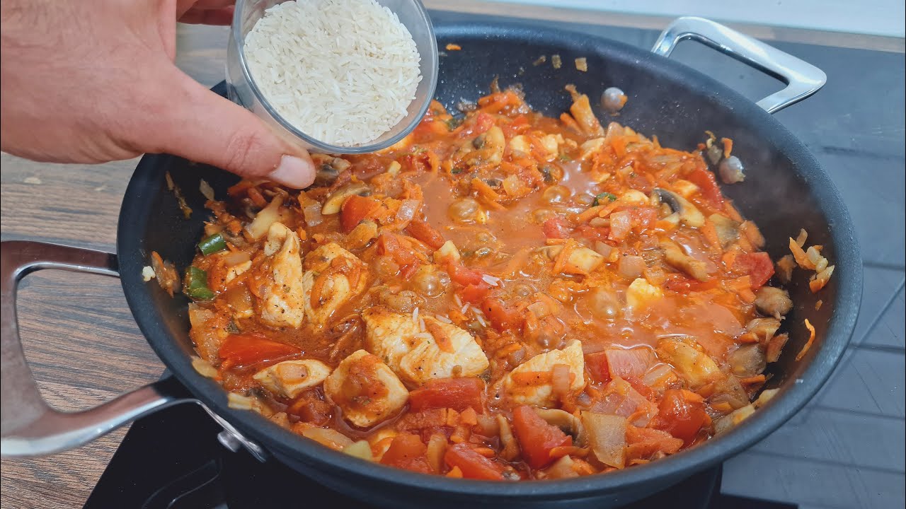 Kochen Sie Hühnchen mit Reis nur auf diese Weise, und das Ergebnis wird ...