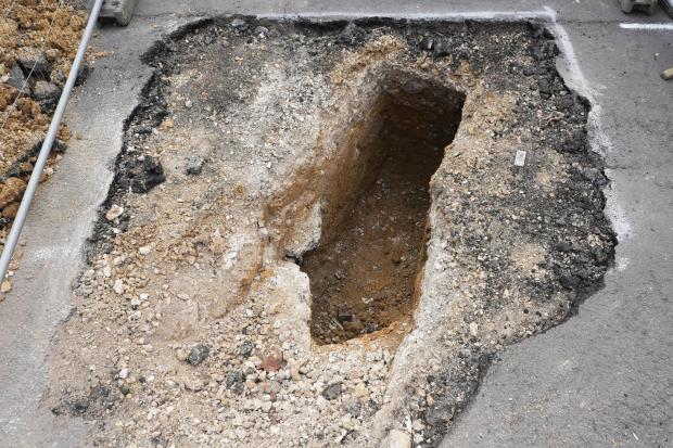 Sinkhole forces road closure