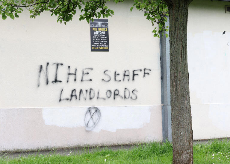 Police probe racist graffiti as threats appear against landlords and ...