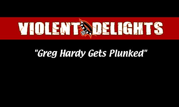 Violent delights: Greg Hardy gets plunked