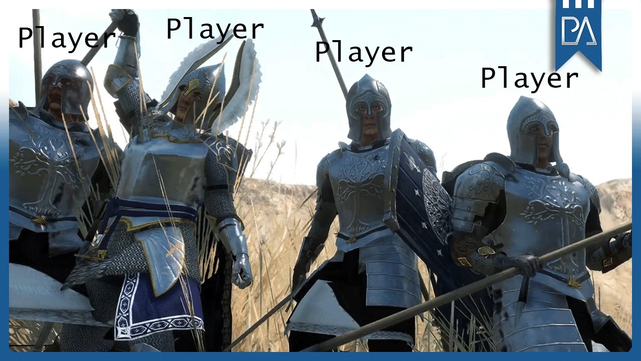 Hundreds of players fight in a massive LOTR battle