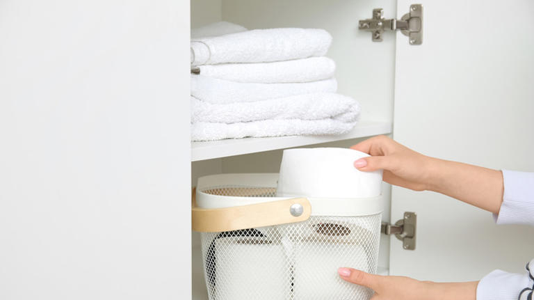 Forget baskets: The easy way to make toilet paper storage more beautiful