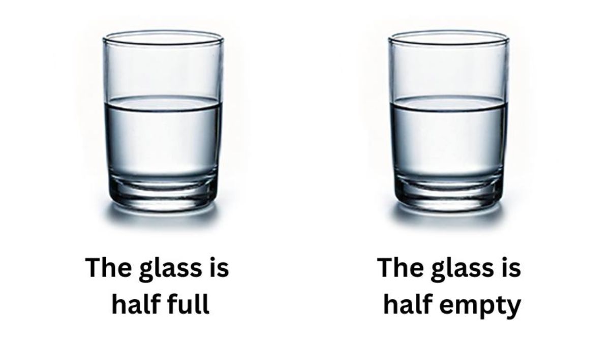 Is the glass half full or half empty? Your perception will reveal if ...