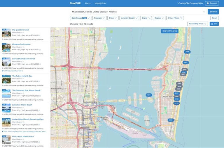MaxMyPoint launches interactive Amex FHR map for Platinum cardholders