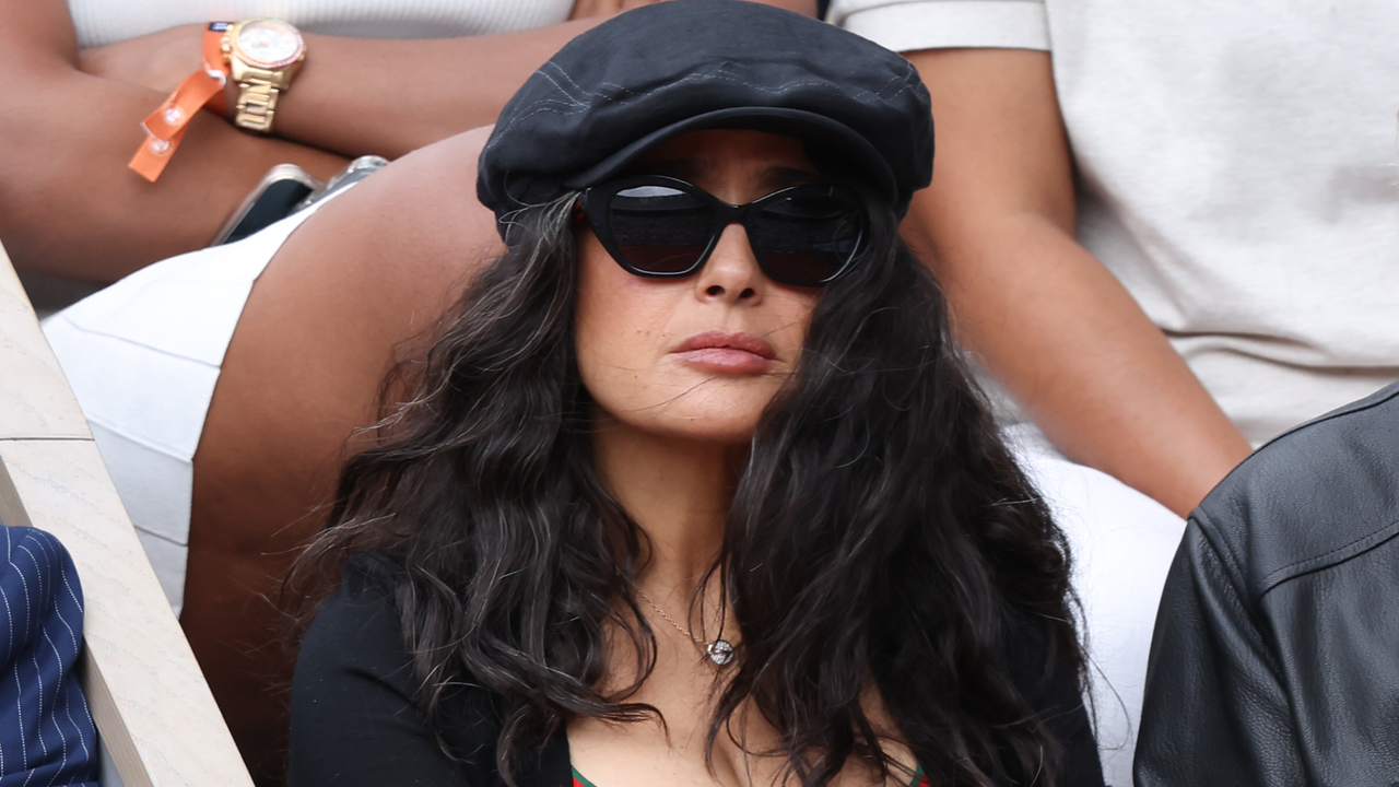 Salma Hayek defies tennis dressing at the 2026 French Open