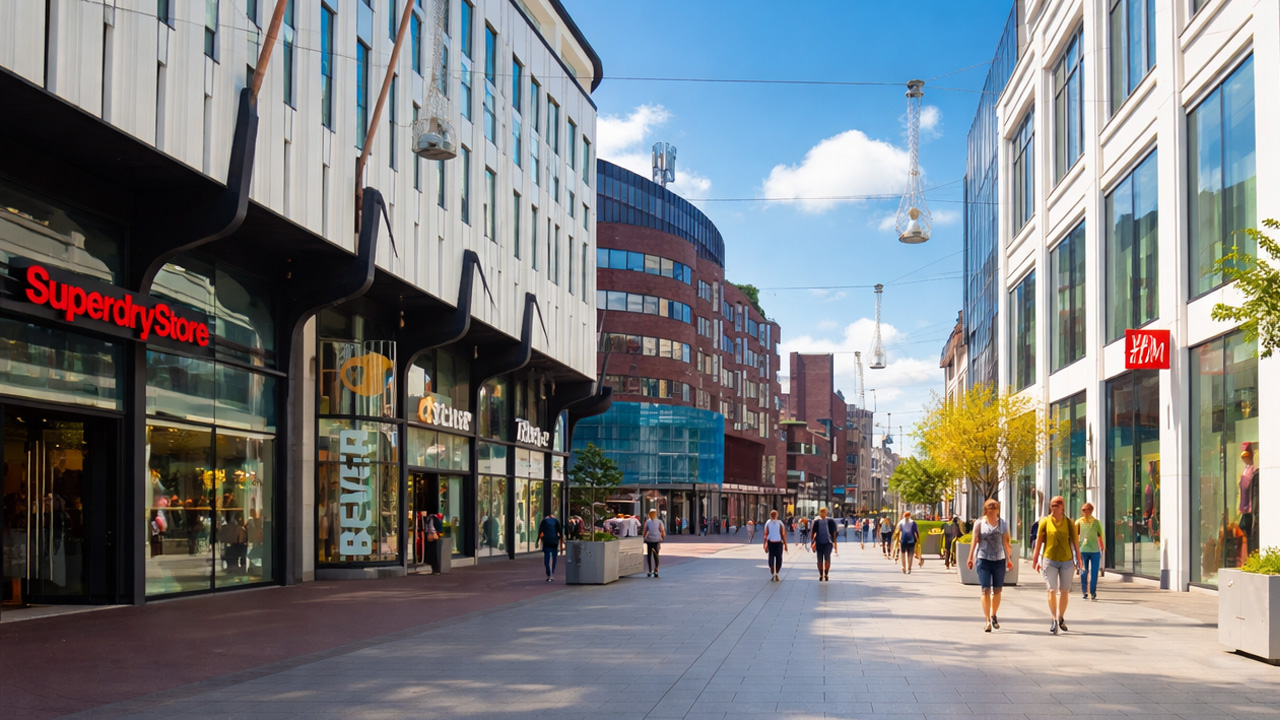 What The Hague’s shopping streets look like in sunlight