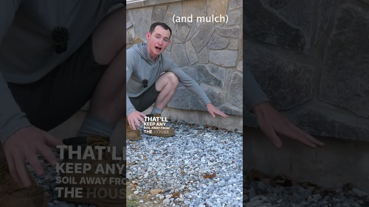 Grade soil correctly to direct water away from foundations