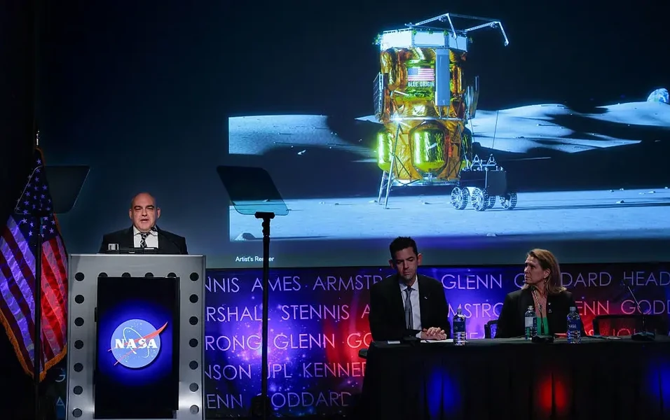 Bezos vows moon mission push despite New Glenn blast