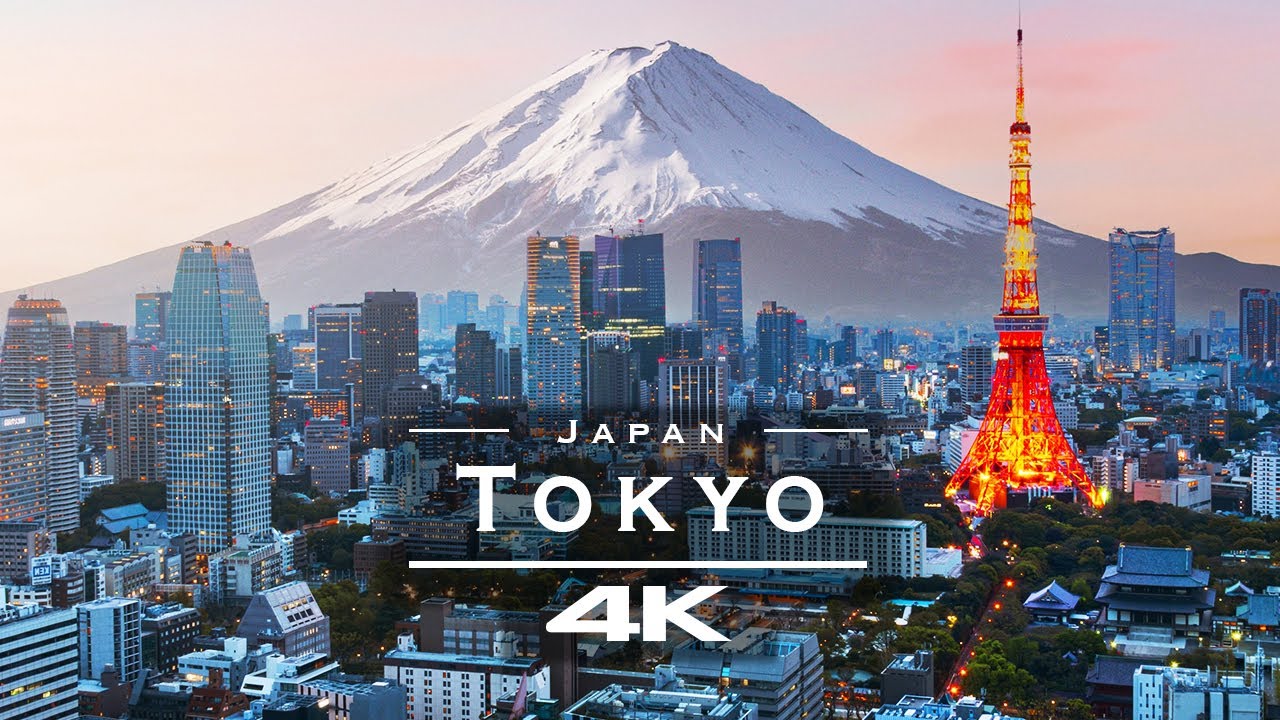 Tokyo Japan from above in stunning 4K drone views