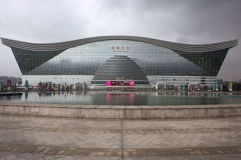 Inside the city-sized building where the sun never sets