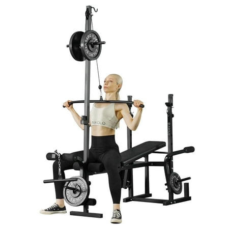 Walmart sells a $156 adjustable weight bench that comes with a built-in ...