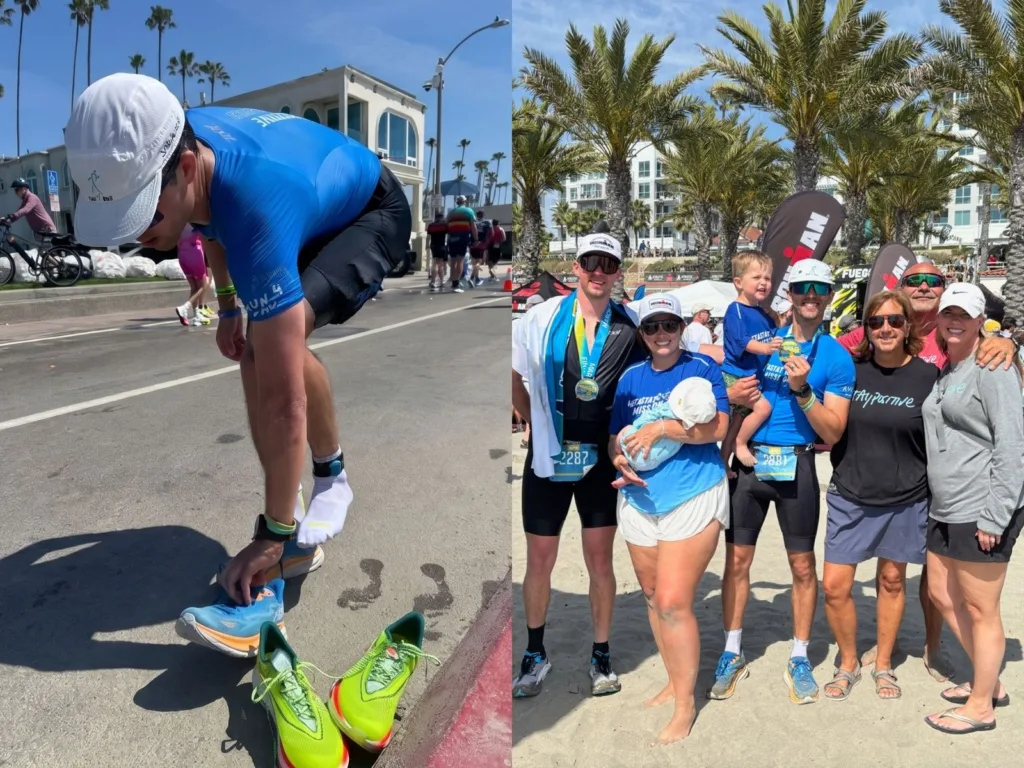 Proud son follows in late father’s footsteps by changing into his shoes ...