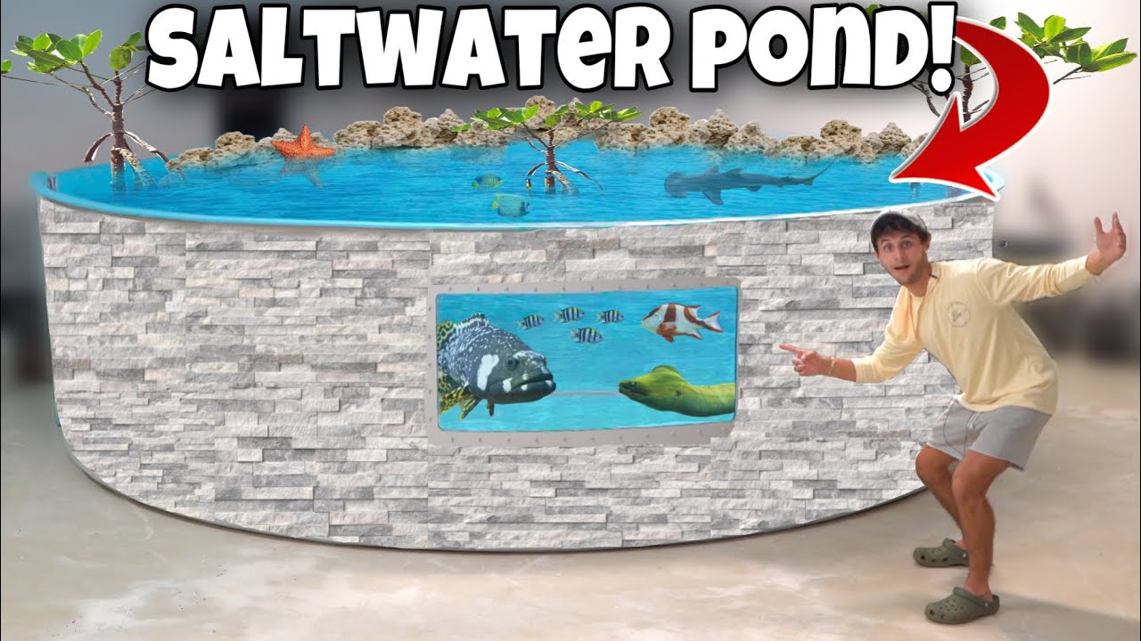 Moving my new 6000 gallon saltwater pond to my new fish warehouse!