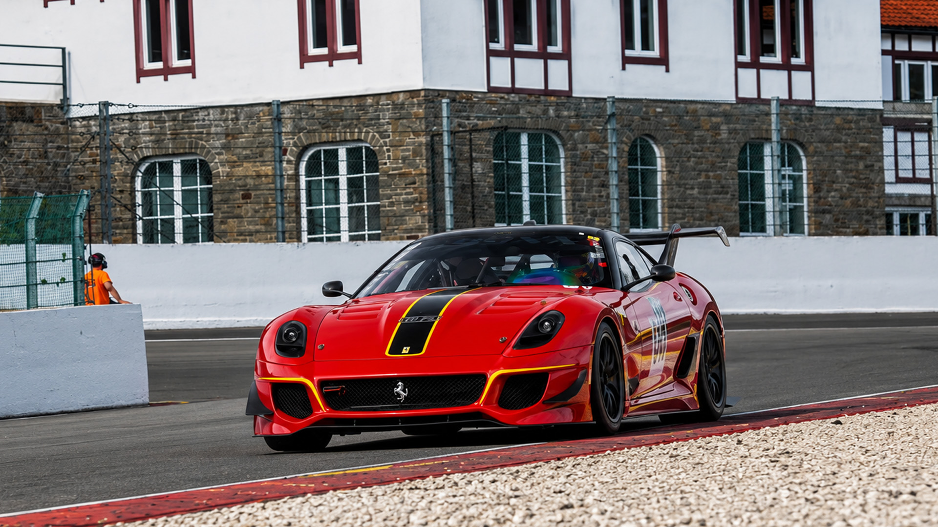 Ferrari 599XX Evo V12 engine steals the spotlight at Spa Francorchamps