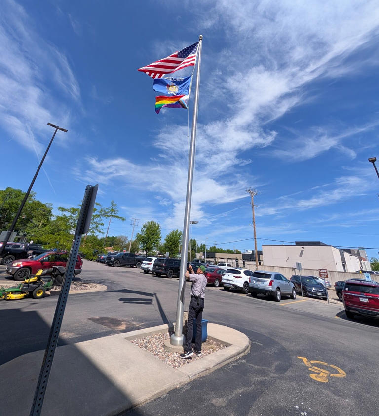 Pride flag flies again at Outagamie County Courthouse after attempted ...