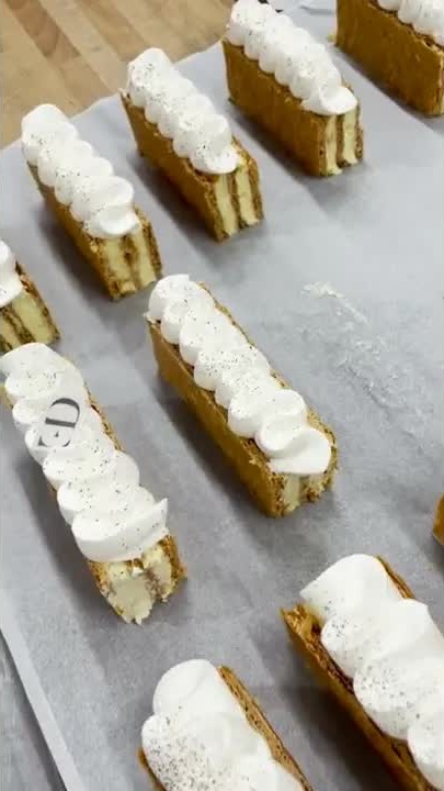 Day 30 making mille feuille and chausson aux pommes in French pastry school