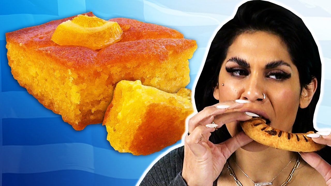 Irish people try Greek desserts