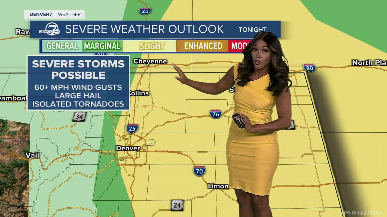 Strong to severe storms possible across Denver & eastern Colorado this week