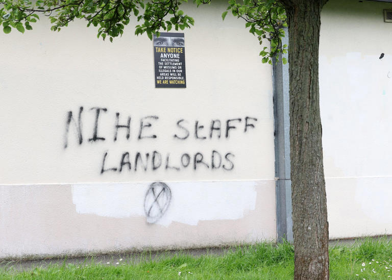 Police probe racist graffiti as threats appear against landlords and ...