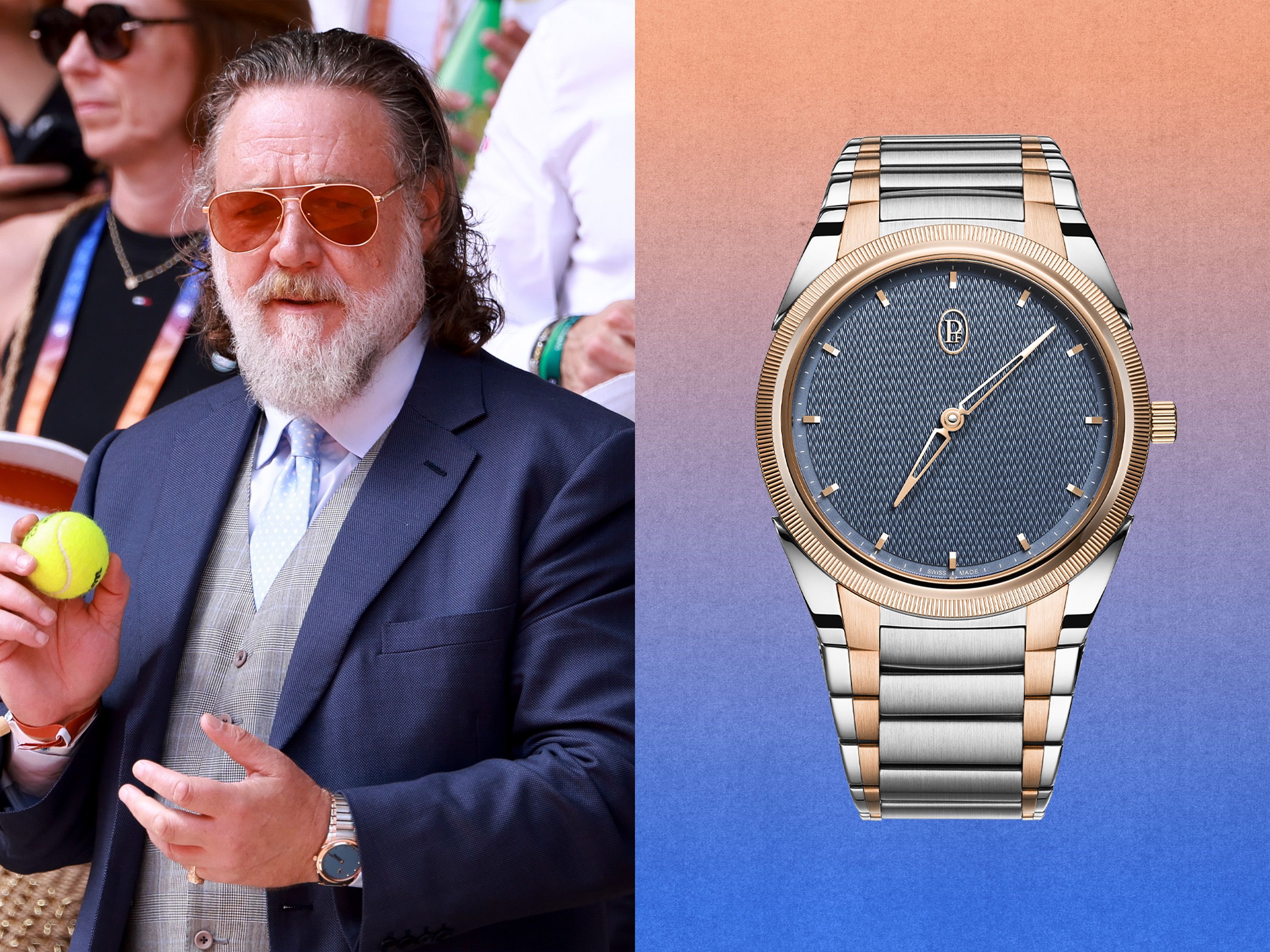 Russell Crowe, rising watch vlogger, shows off his new insider-darling ...