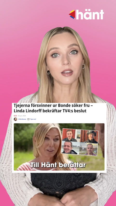 Tjejerna försvinner ur Bonde söker fru – Linda Lindorff bekräftar TV4:s ...