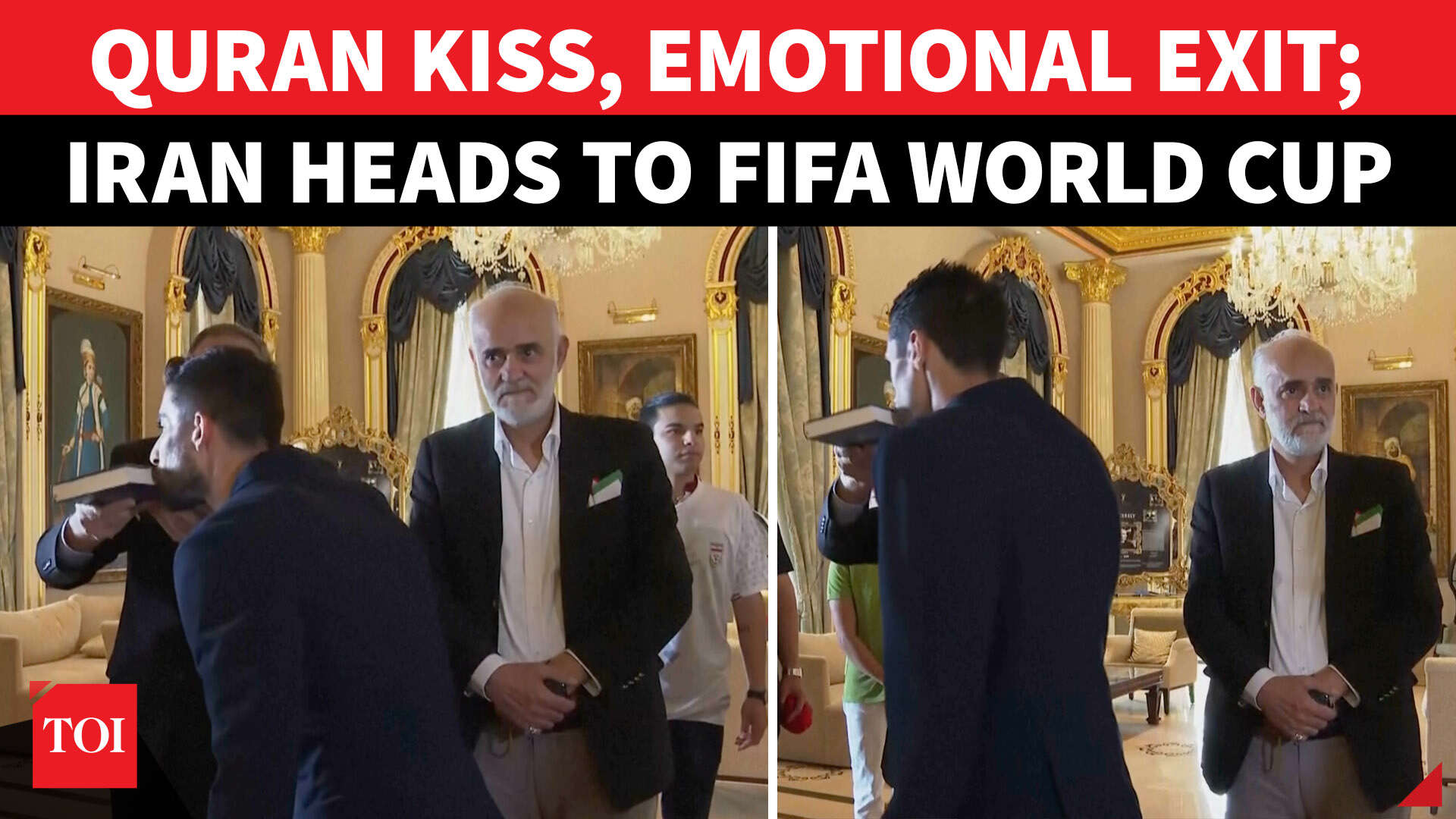Quran kisses, emotional goodbyes as Iran heads to World Cup under ...