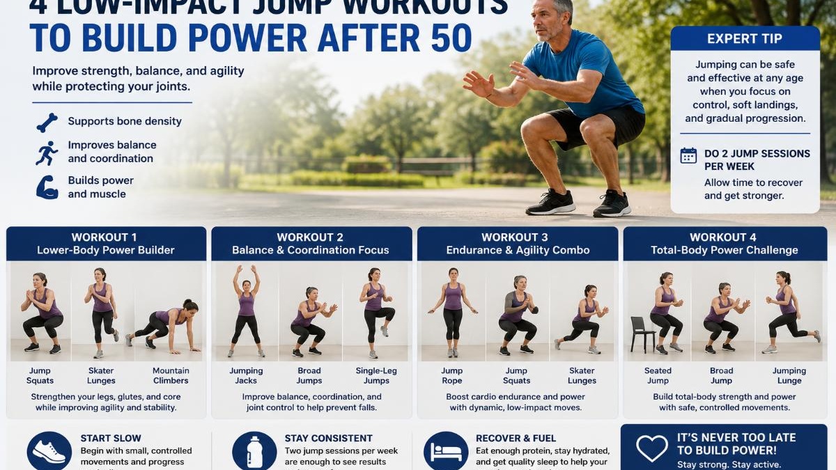 Want to stay powerful after 50? These 4 low-impact jump workouts could ...