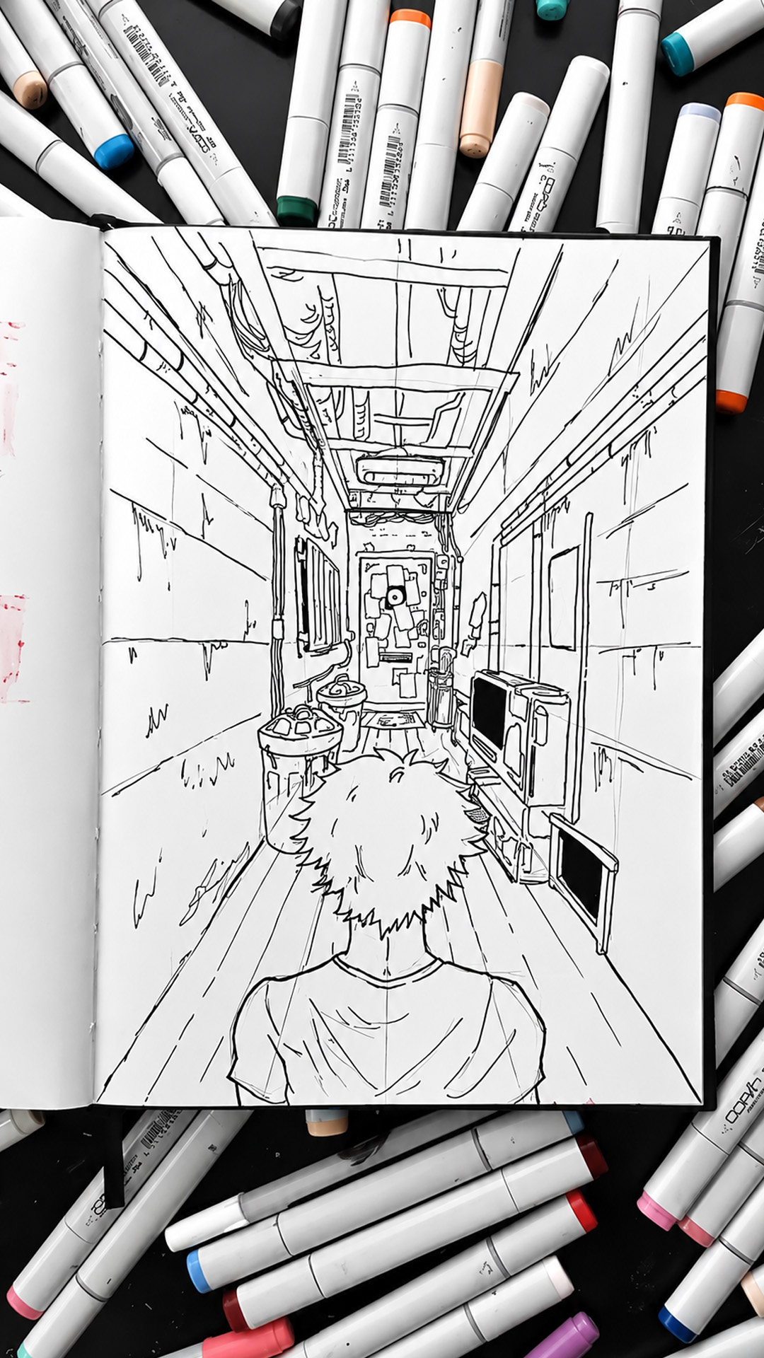 How to draw 1-point perspective the easy way