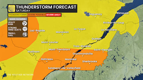 Severe weather, flood risk heightened in Quebec with soaking rains, winds