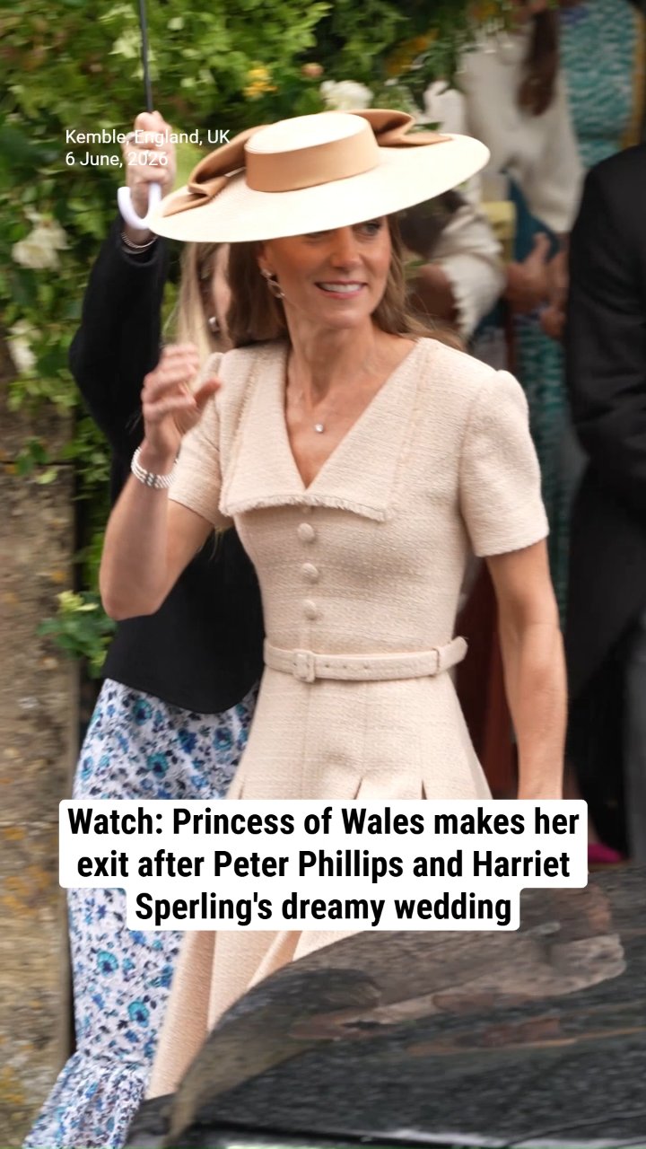Watch: Princess of Wales makes her exit after Peter and Harriet's ...