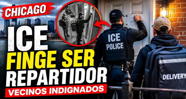 Video capta a agentes de ICE haciéndose pasar por repartidores en Chicago