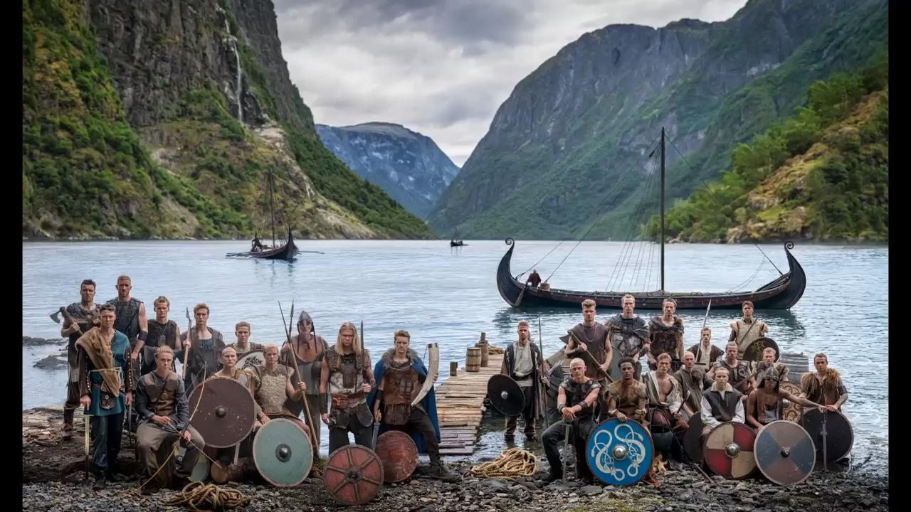 Norway soccer team poses as Vikings ahead of World Cup