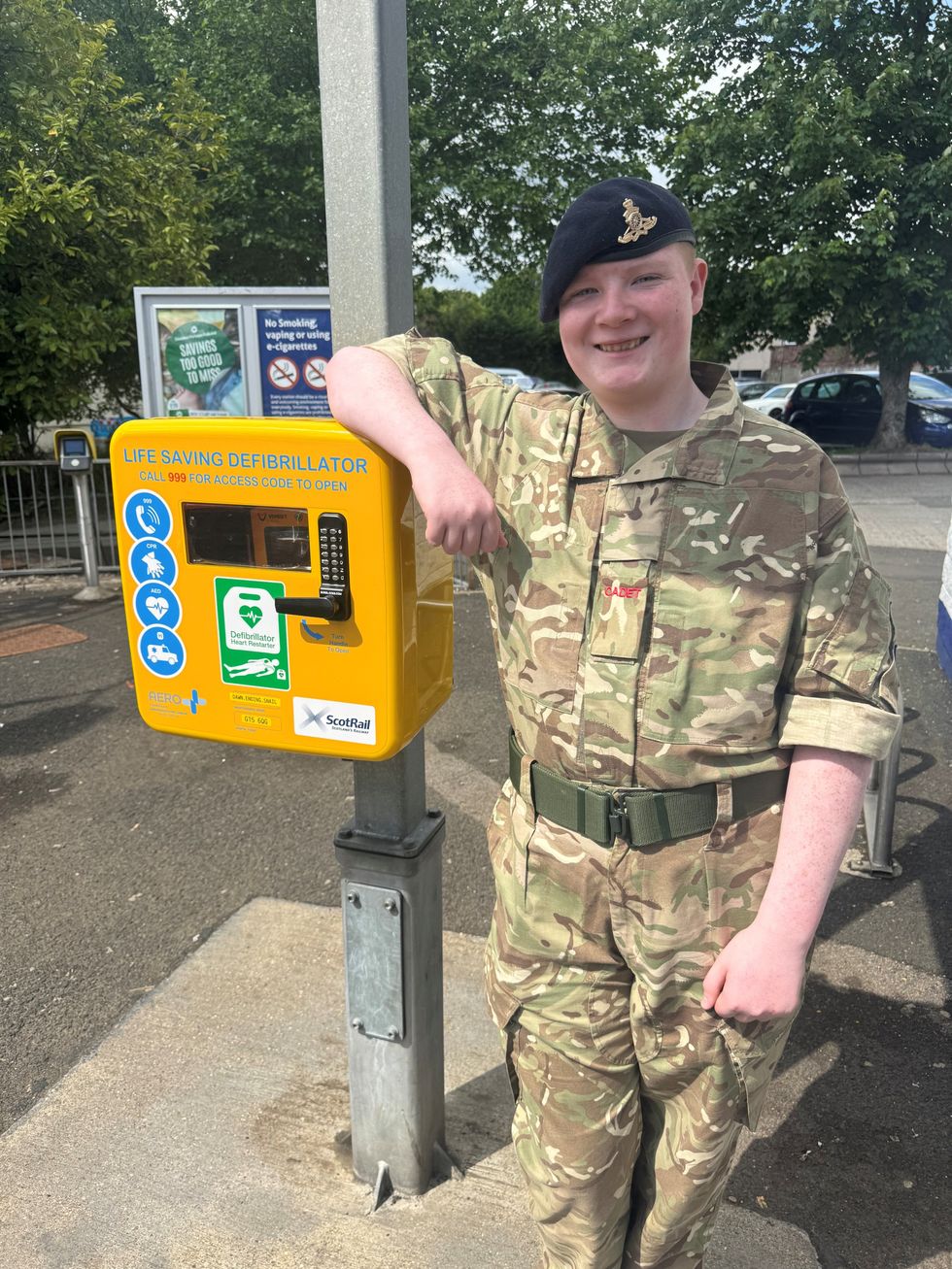 Lifesaving defibrillator installed at station where 'heroic' army cadet ...