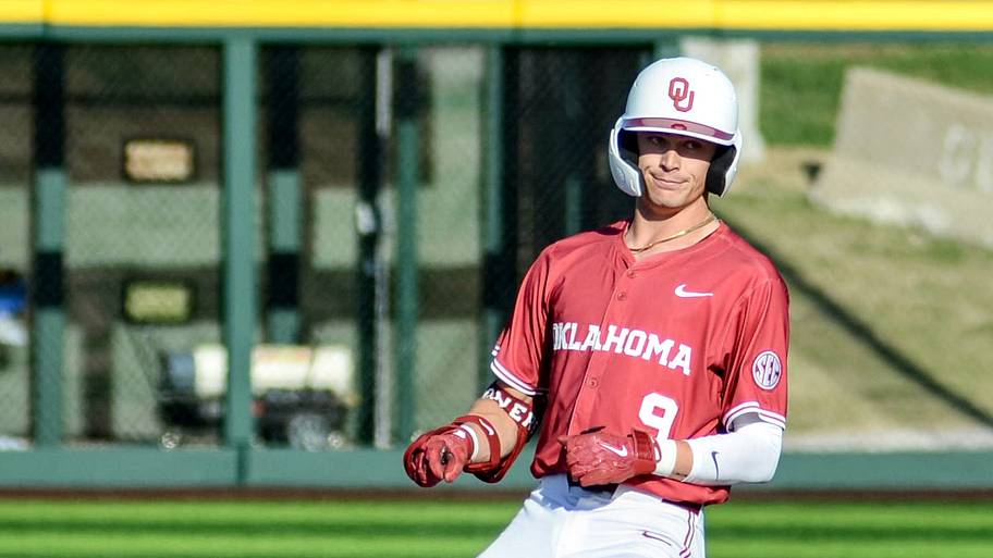 Oklahoma one win away from CWS after stomping No. 15 Kansas in game 1 ...