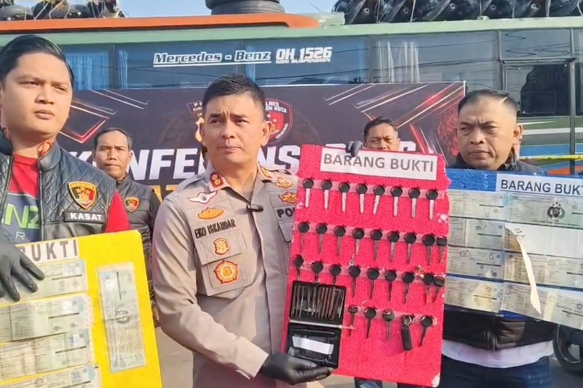 Puluhan motor curian yang ngumpet di bus antarkota terkuak, gagal kirim ...