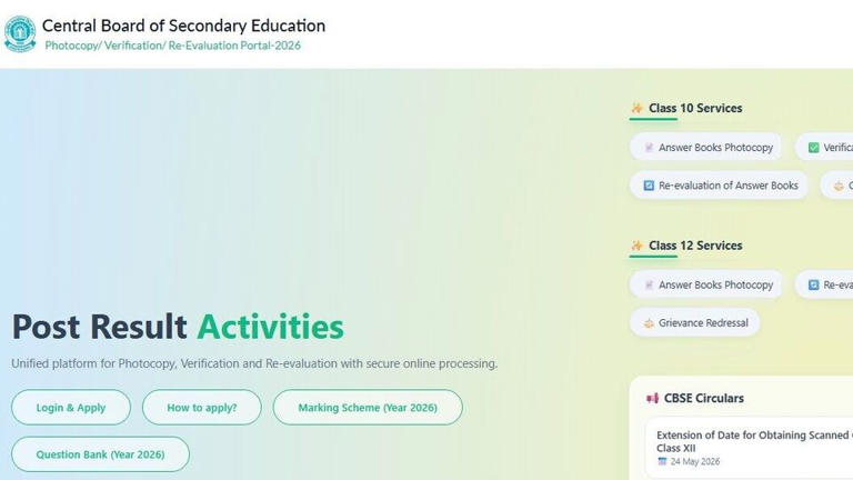 CBSE issues alert for Class 12 verification and re-evaluation deadline ...