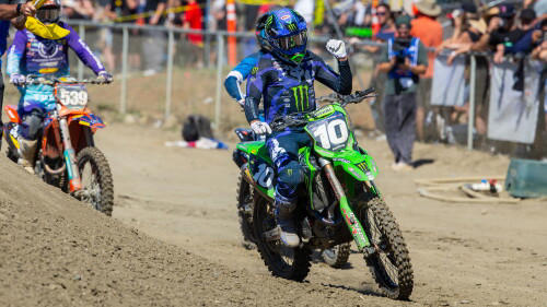 He's back: Jett Lawrence wins Hangtown 450 Moto 1