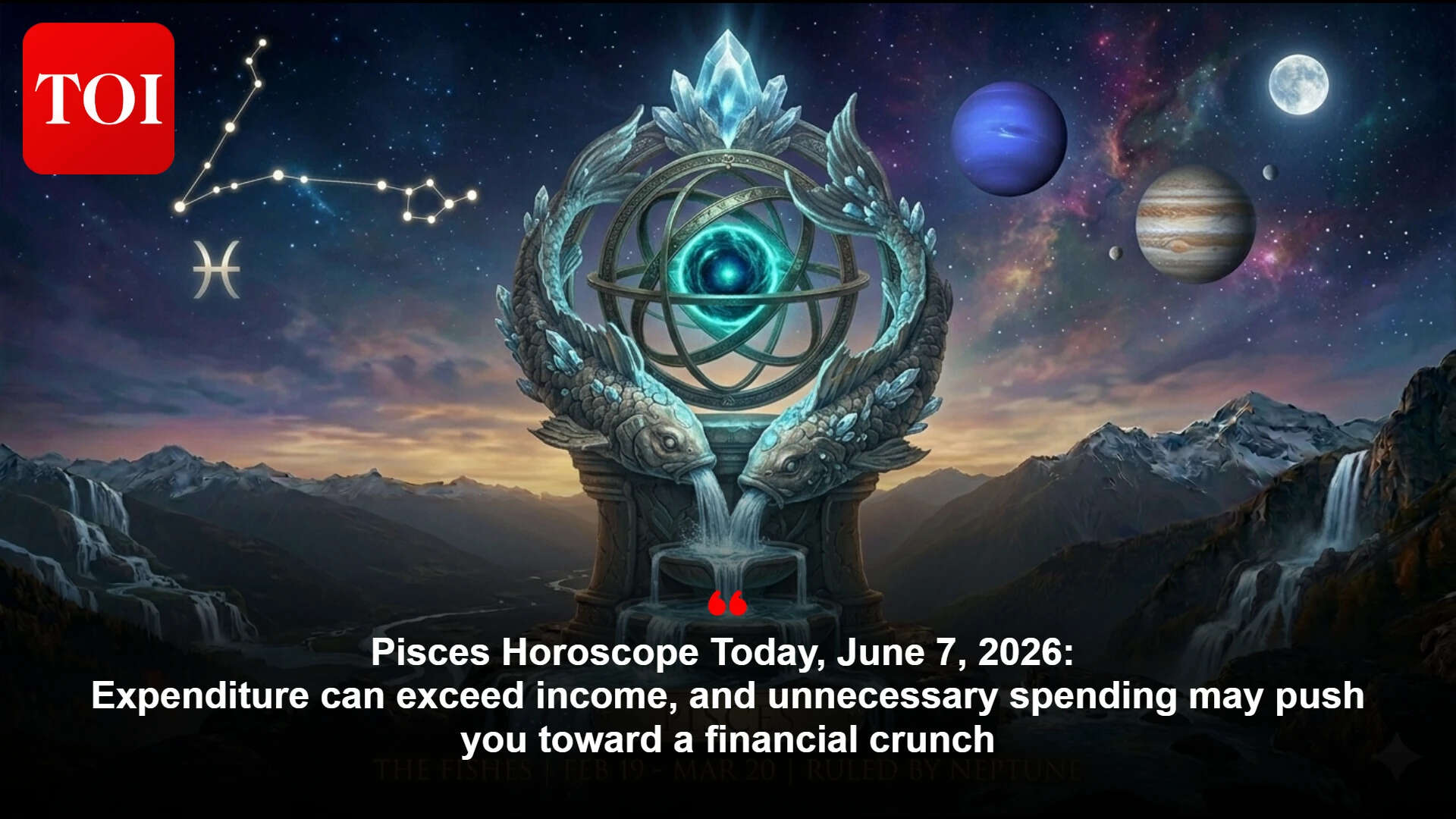 Pisces horoscope today, June 7, 2026: Expenditure can exceed income ...