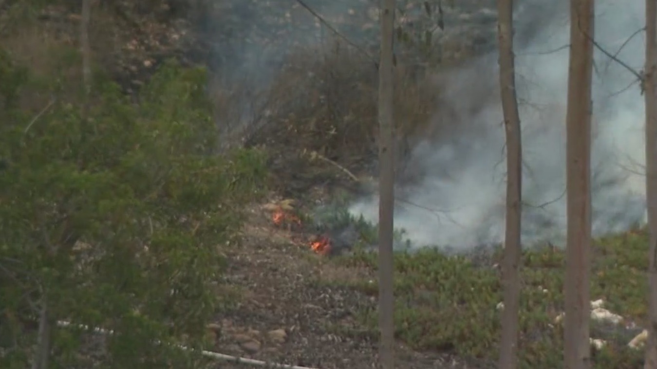 Vegetation fire prompts road closure, evacuations in Mission Valley